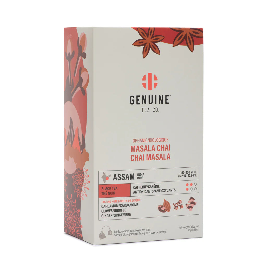 Genuine Tea Co. - Organic Masala Chai Pyramid Tea Bags – Almanac Grain